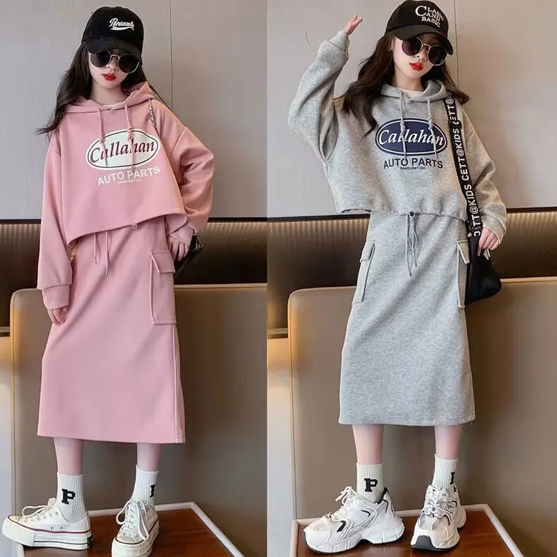 Girls-Clothes-Sets-2024-Spring-Autumn-Hoody-skirts-2pcs-set-Suits ...