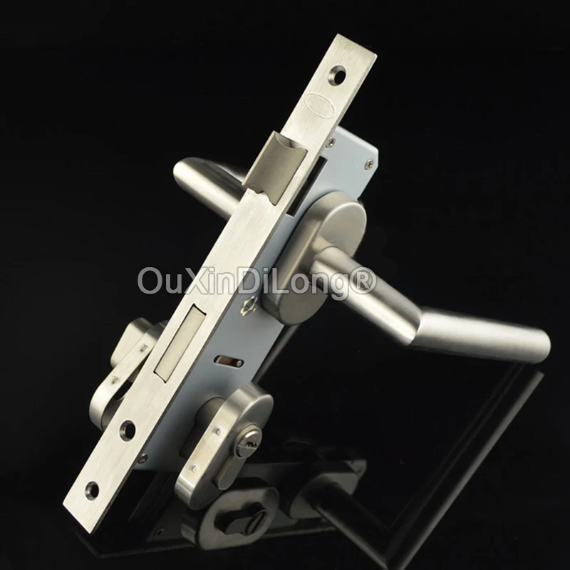 1Set-Stainless-Steel-Narrow-Mortise-Door-Handle-Lock-Aluminum-Door-Lock ...
