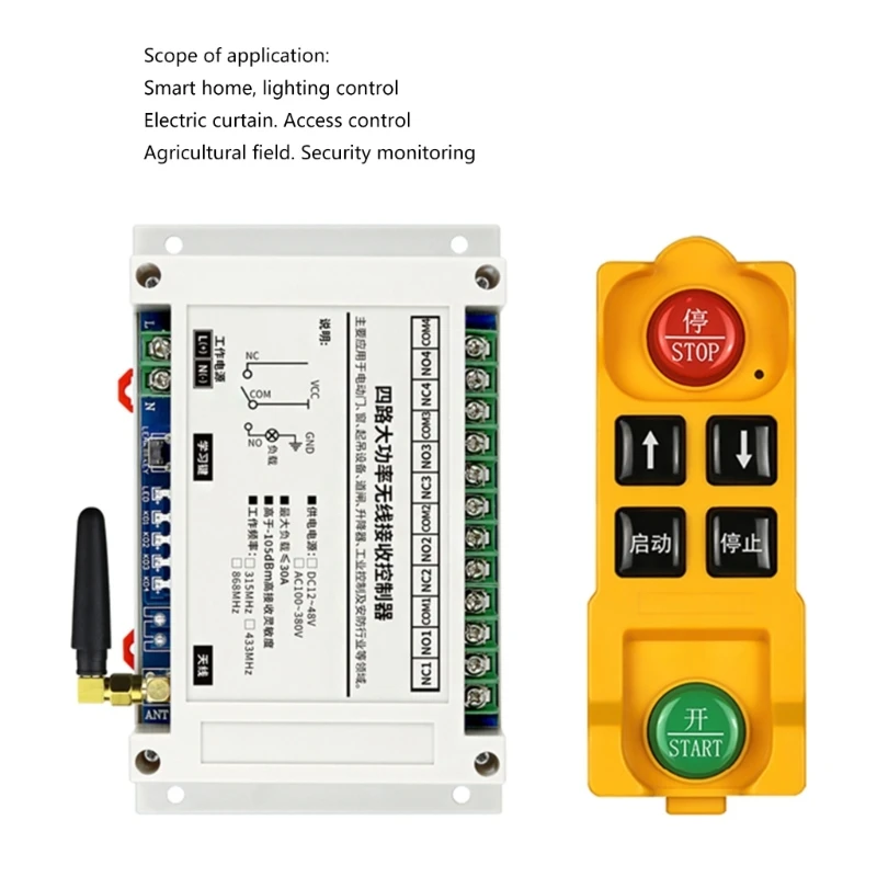 DC12V-48V-Wireless-Remote-Control-Switches-30Amp-Universals-4-Channel ...