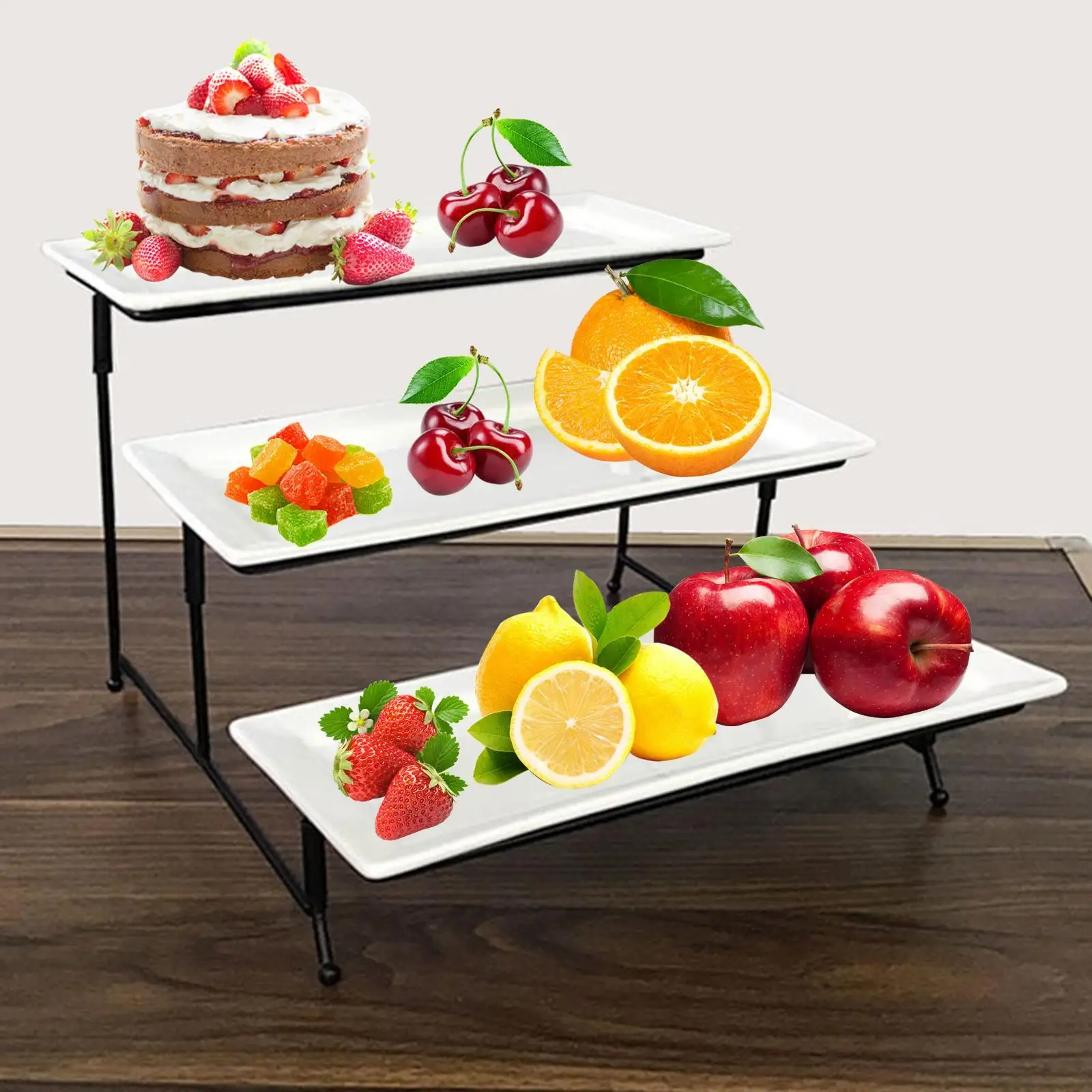 Three-layer-Fruit-Plate-Stand-Buffet-Table-Cold-Dishes-Snacks-Fruit ...