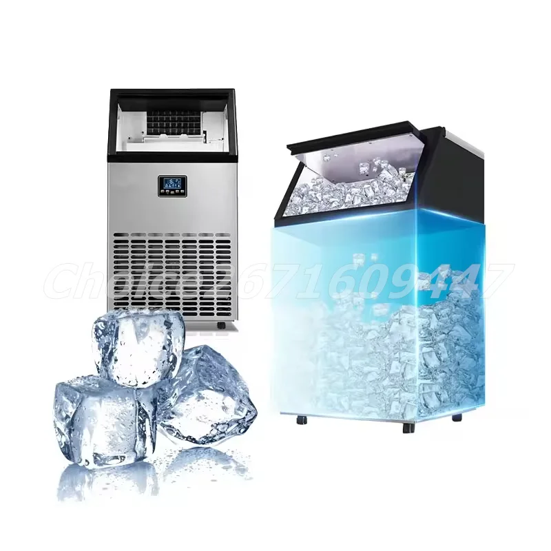 Commercial-Ice-Cube-Machine-Automatic-Square-Ice-Make-Machine-15-25-40 ...