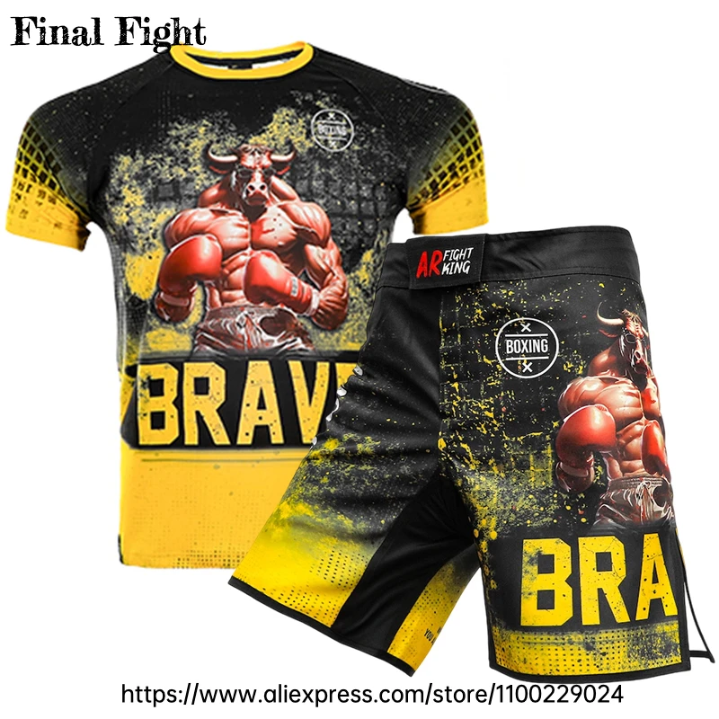 MMA BJJ Short Sleeve Compression Shirt For Men Mixed Martial Arts Jiu ...