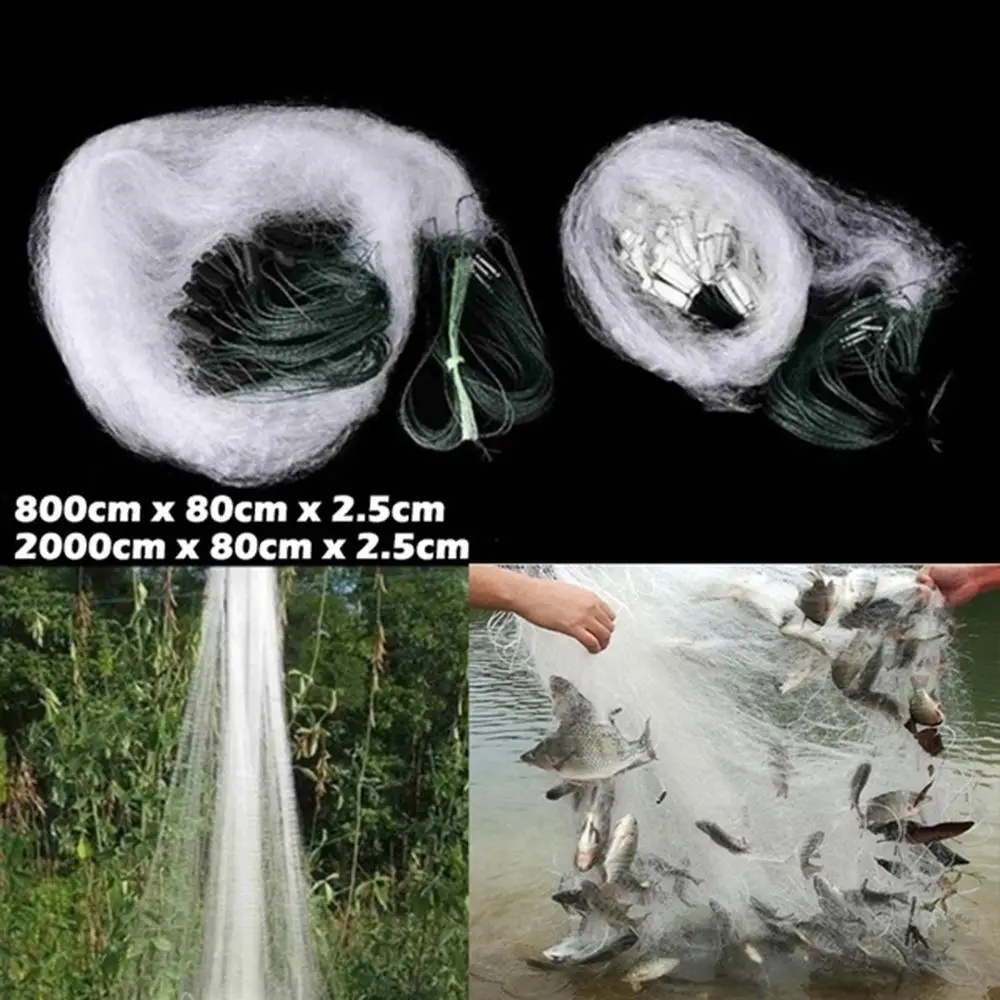 Monofilament-Fishing-Net-Single-Layer-Fish-Gillnet-With-Float-Trap-For ...