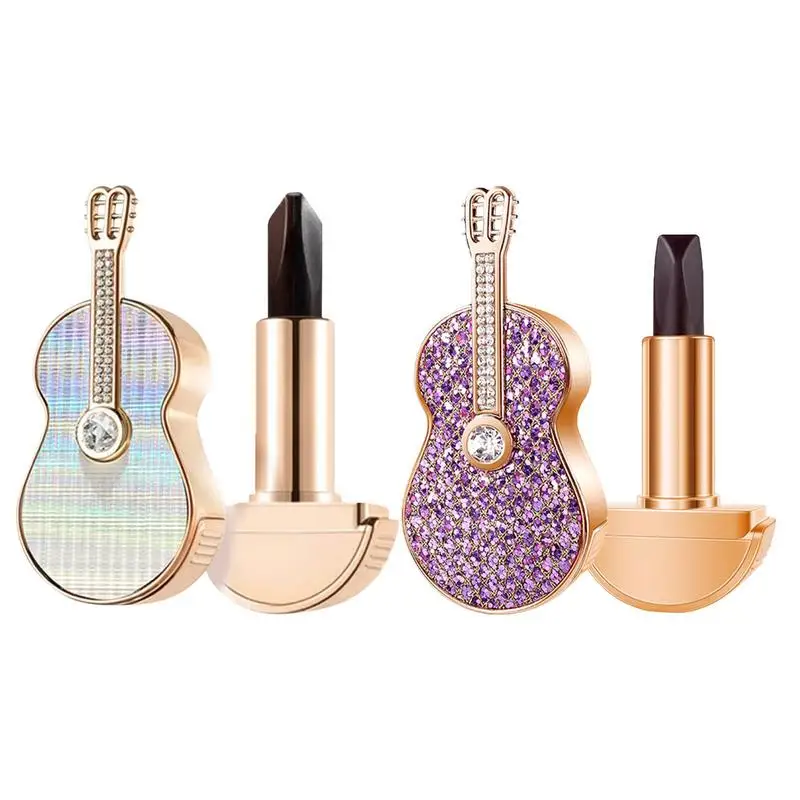 Guitar-Lipstick-Violin-Shape-Color-changing-Lipstick-Matte-Moisturizing ...