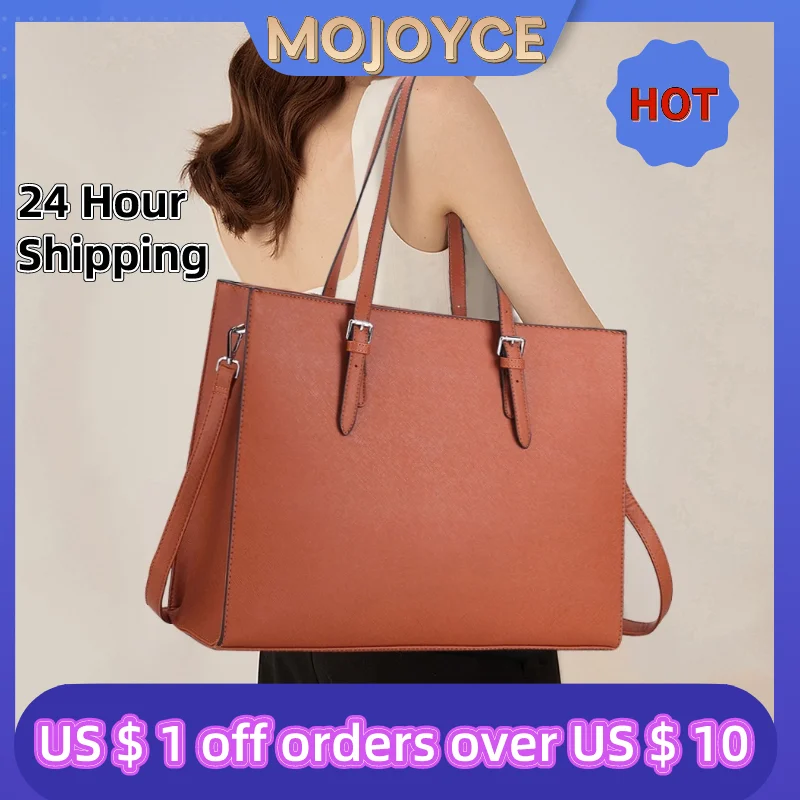 15-6-Inch-Notebook-Tote-Bag-PU-Leather-Retro-Crossbody-Bag-Multipocket ...
