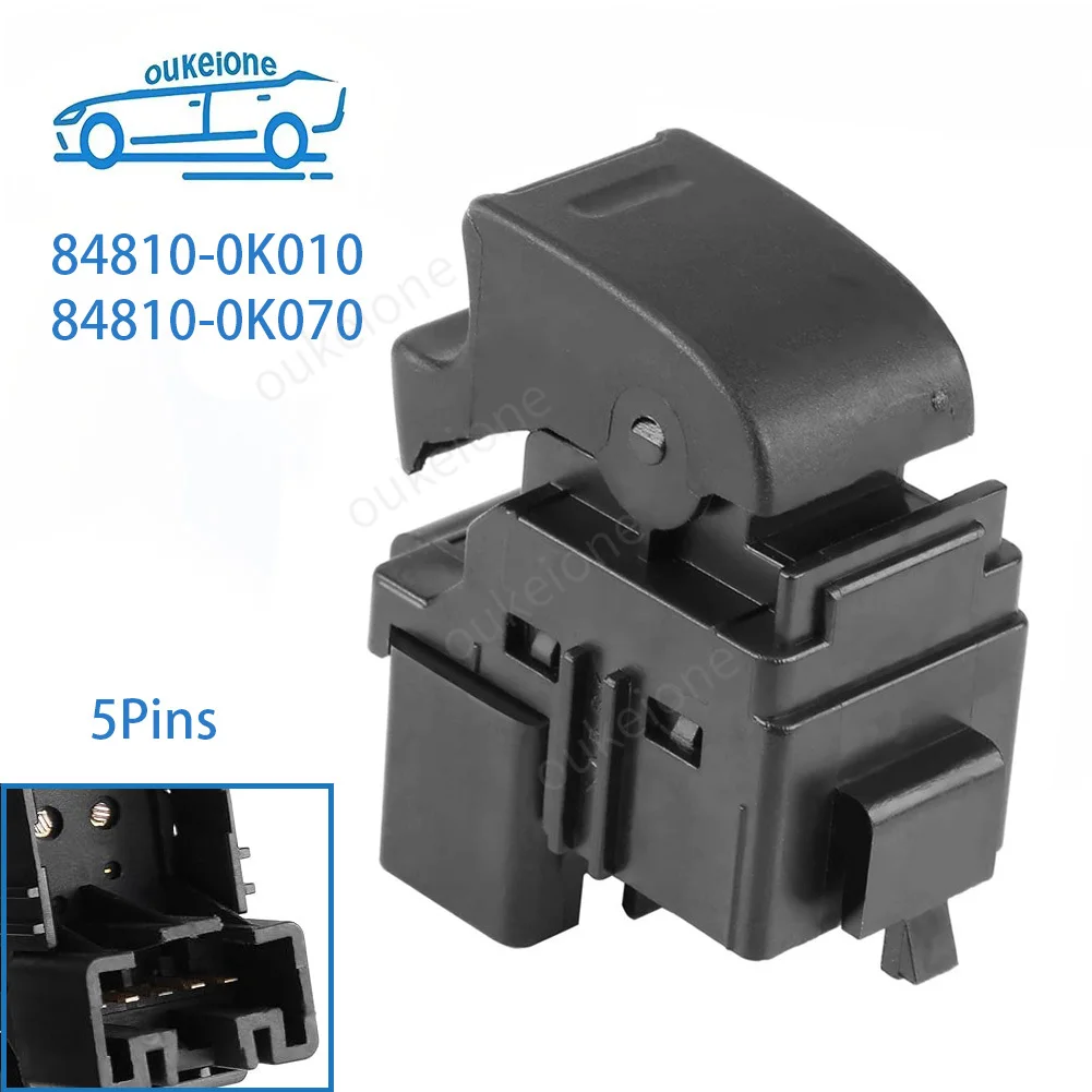 84810-0K010 Passenger Side Power Window Switch Single Control Button ...