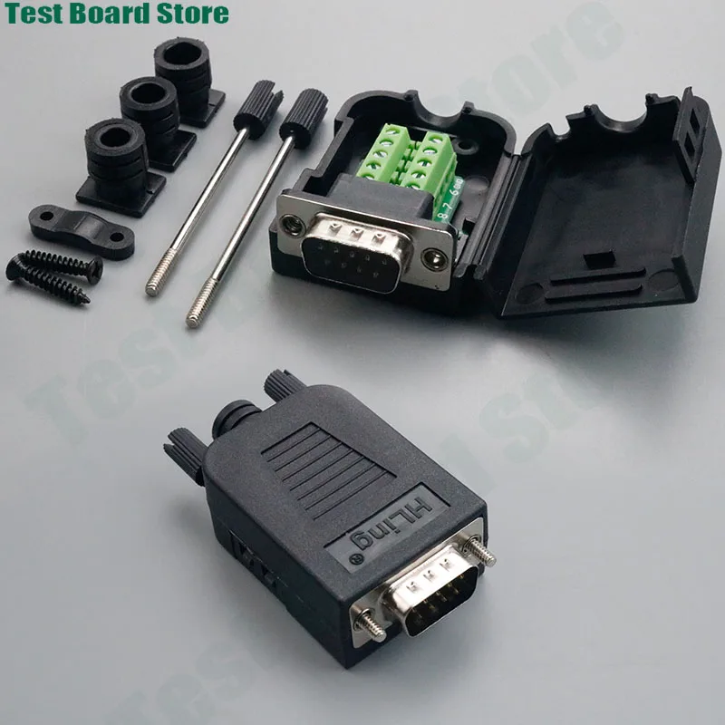 1Pce db9 adapter rs232 DB25/DB15 male and female solderless connectors ...