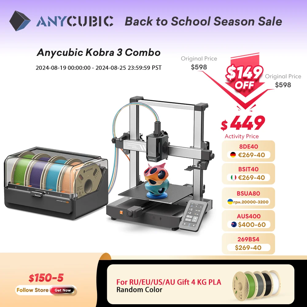 ANYCUBIC-K3-Combo-FDM-Multi-Color-3D-Printer-Print-in-4-to-8-Color-With ...