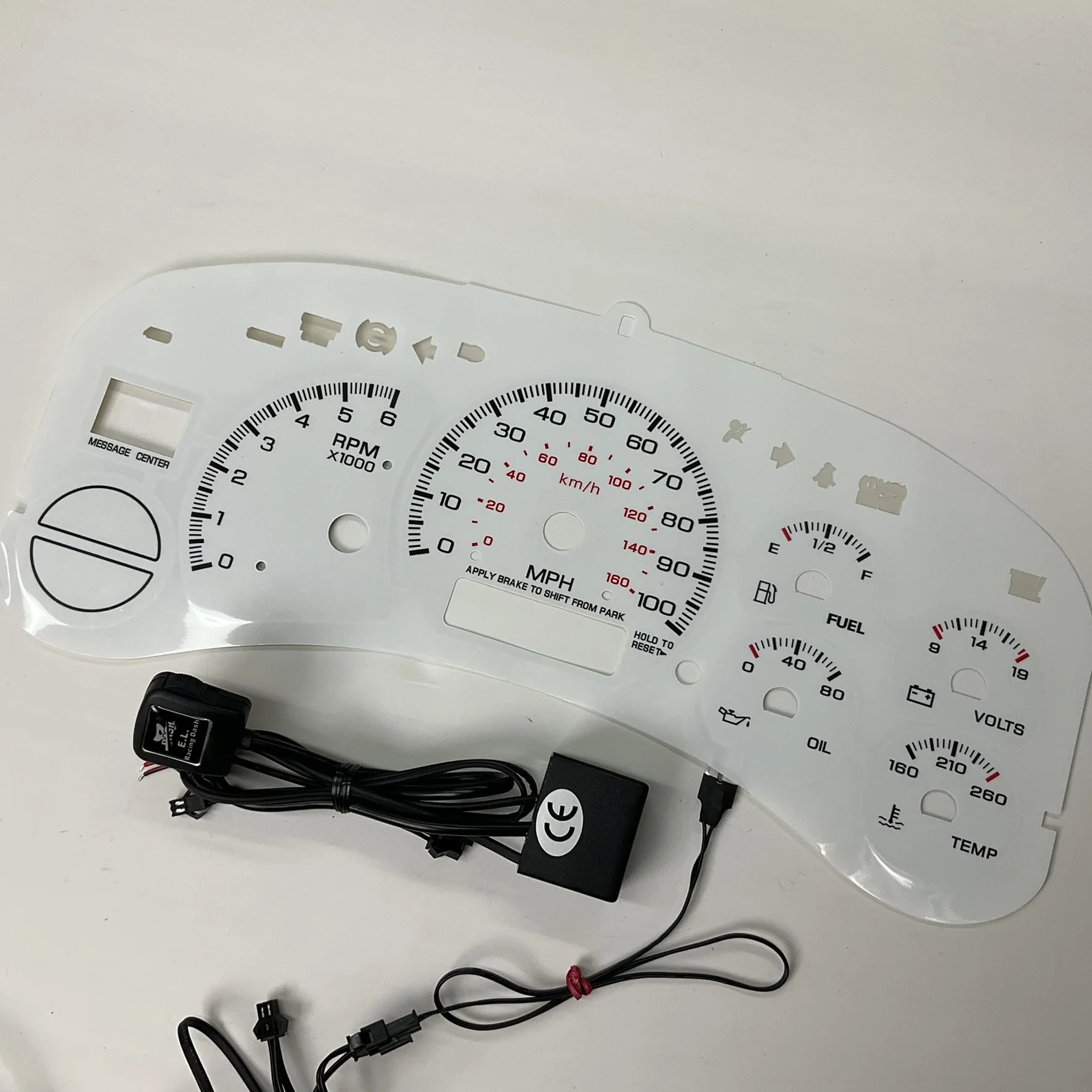 DASH Stock Clearance EL Glow Gauge for Chevy GMC Silverado 1999 2002 ...