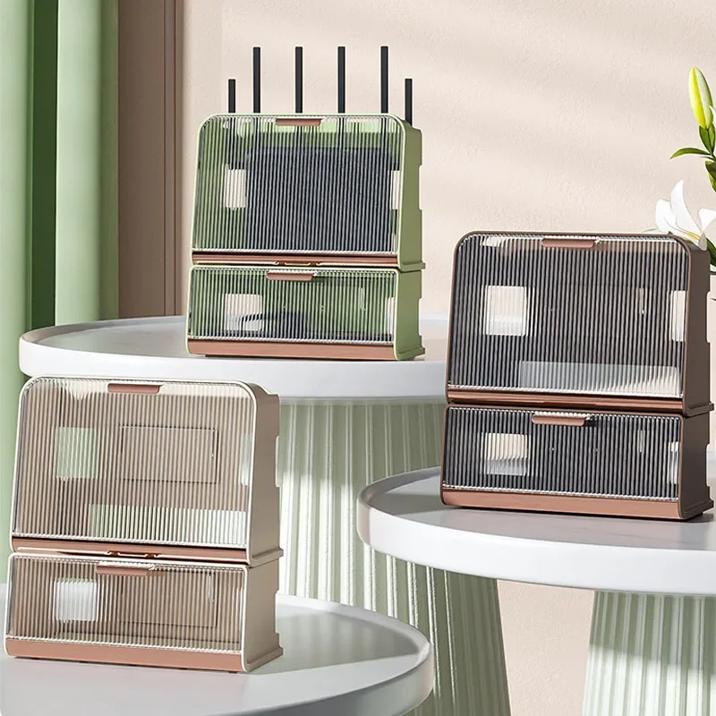 Wifi-Wall-Mounted-Router-Storage-Box-Transparent-Wire-Patch-Panel-Rack ...