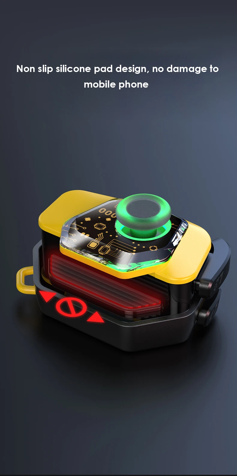 One Key Game Controller Double Side Key Design Anti Slip Chicken Eating ...