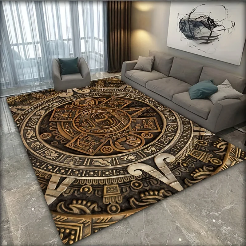 1pc-Ancient-Aztec-Ethnic-Tribal-Mayan-Calendar-Print-Living-Room-Rug ...