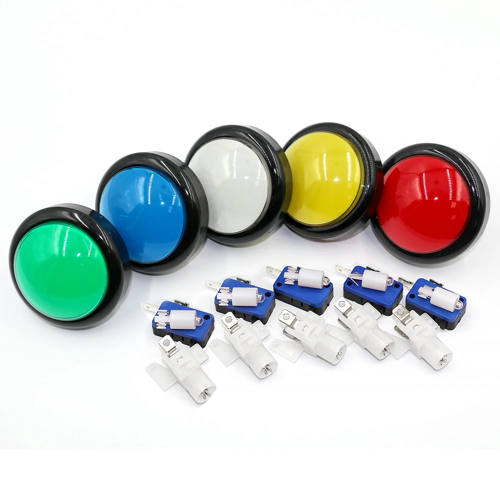 100mm-Push-Button-5V-12V-Illuminated-10CM-Led-Light-Switch-For-Video ...