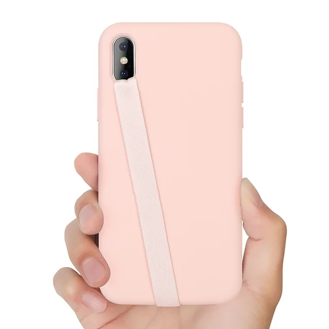 Mobile Phone Elastic Bandage Wristband Finger Holder Phone Lanyard PU ...