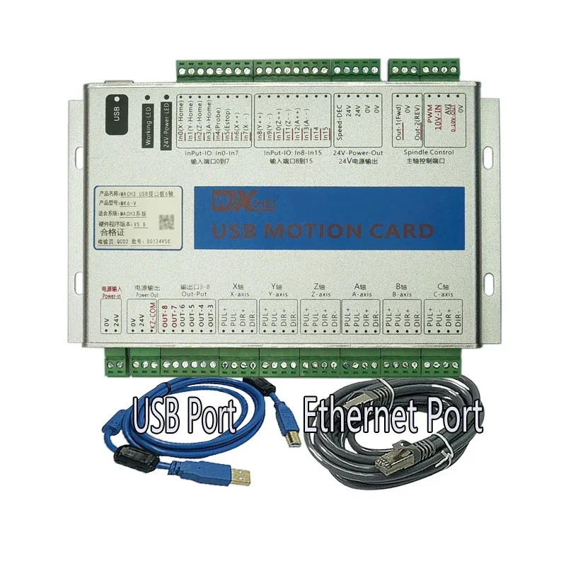 2000KHz-Mach3-Mach4-CNC-Motion-Control-Driver-Card-Breakout-Board-3-4-6 ...