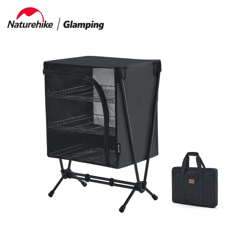 Naturehike Outdoor Folding Storage Rack Multilevel Shelving Camping ...
