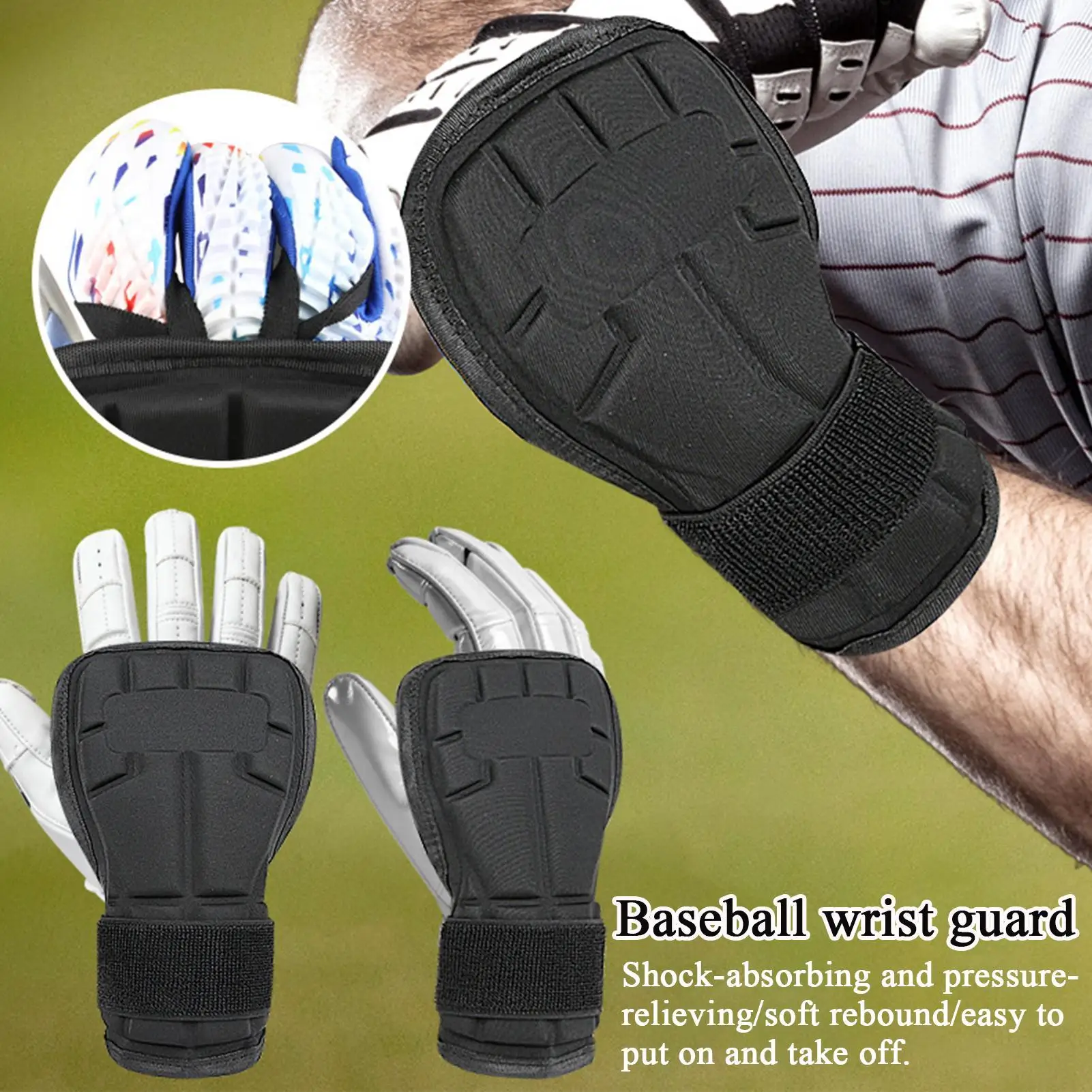 Baseball Wrist Guard Shock Absorbing Breathable Protective Shield ...