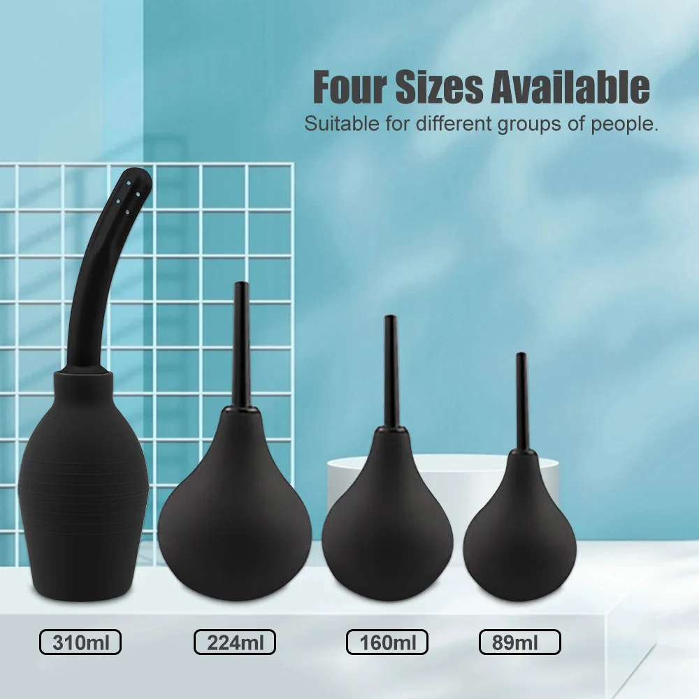 Vaginal-Cleaner-Enema-Bulb-Butt-Plug-Anus-Douche-Shower-Cleaning-Ass ...