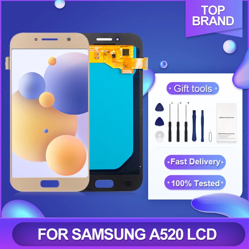 Amoled-5-2-Inch-A5-2017-Display-For-Samsung-Galaxy-A520-Lcd-Touch-Panel ...