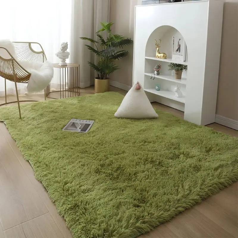 Green-Carpet-Tie-Dyeing-Plush-Soft-Carpets-For-Living-Room-Bedroom-Anti ...