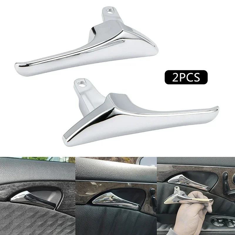 1-Pair-Left-Right-Car-Inner-Door-Handle-Cover-Inside-Trim-Chrome-Door ...