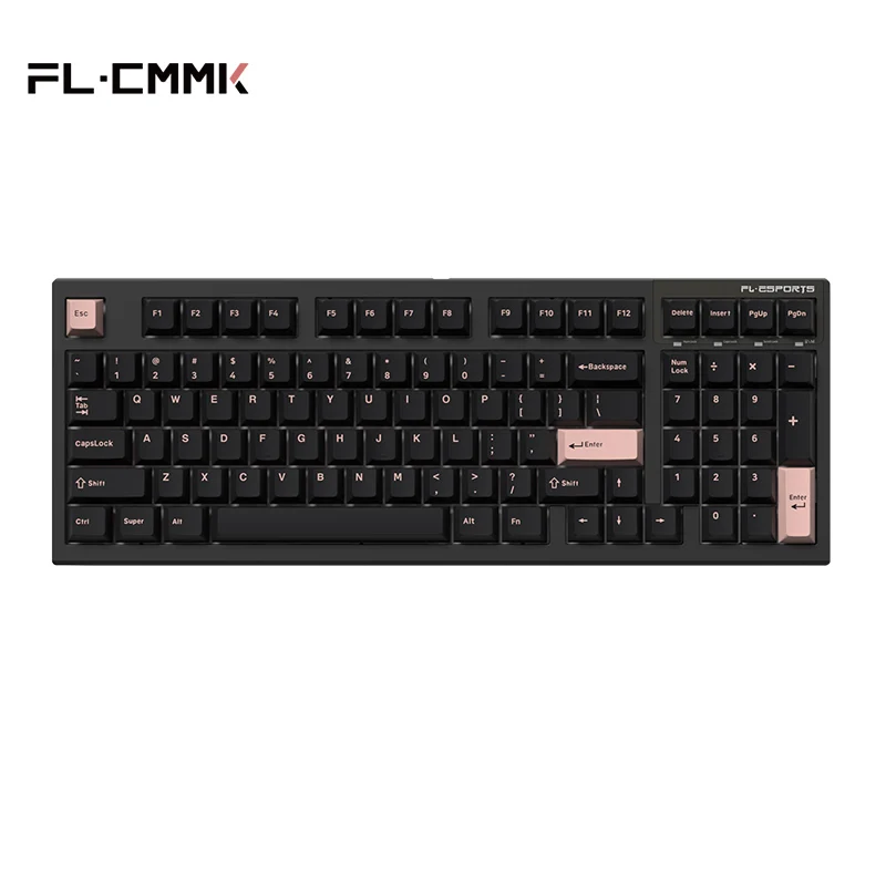 FL·ESPORTS FL980 V2 Mechanical Keyboard 97-Key Wireless 2.4G Bluetooth ...