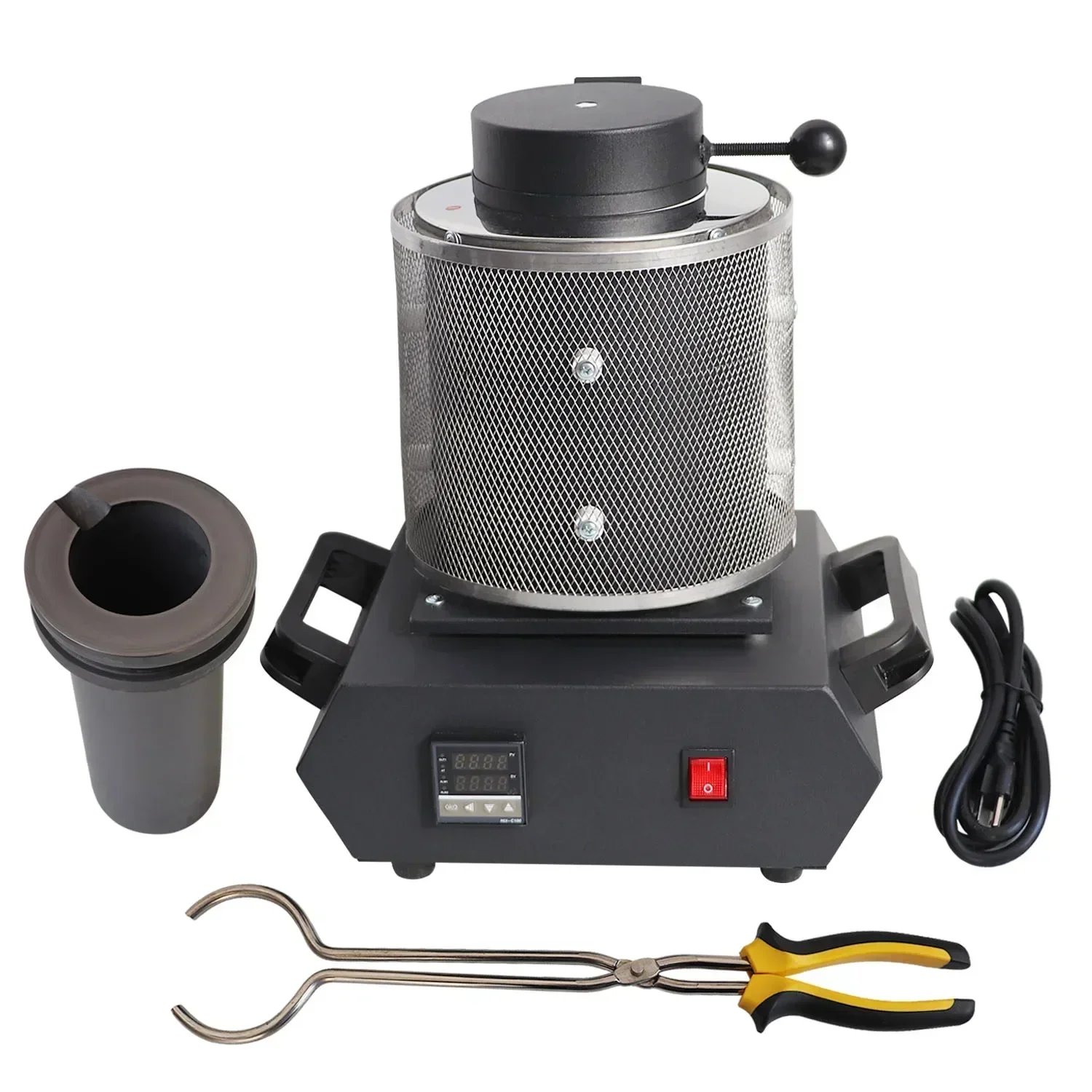 Electric Jewelry Melting Furnace 1kg/2kg/3kg, 1600W Aluminum, Copper ...