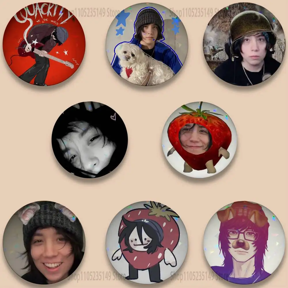 Quackity My Beloved Cartoon Badge Stage Brooches on Backpack Clothes ...