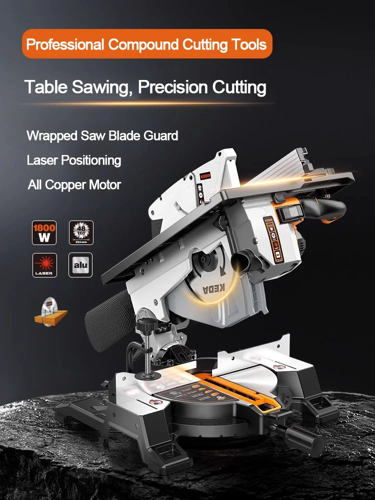 2023 10-inch Multi-functional Woodworking Cutting Saw Dual-purpose All ...