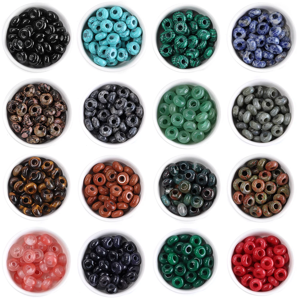 Abacus Beads Jewelry Making | Abacus Beads Natural Big Holes | Rondelle ...
