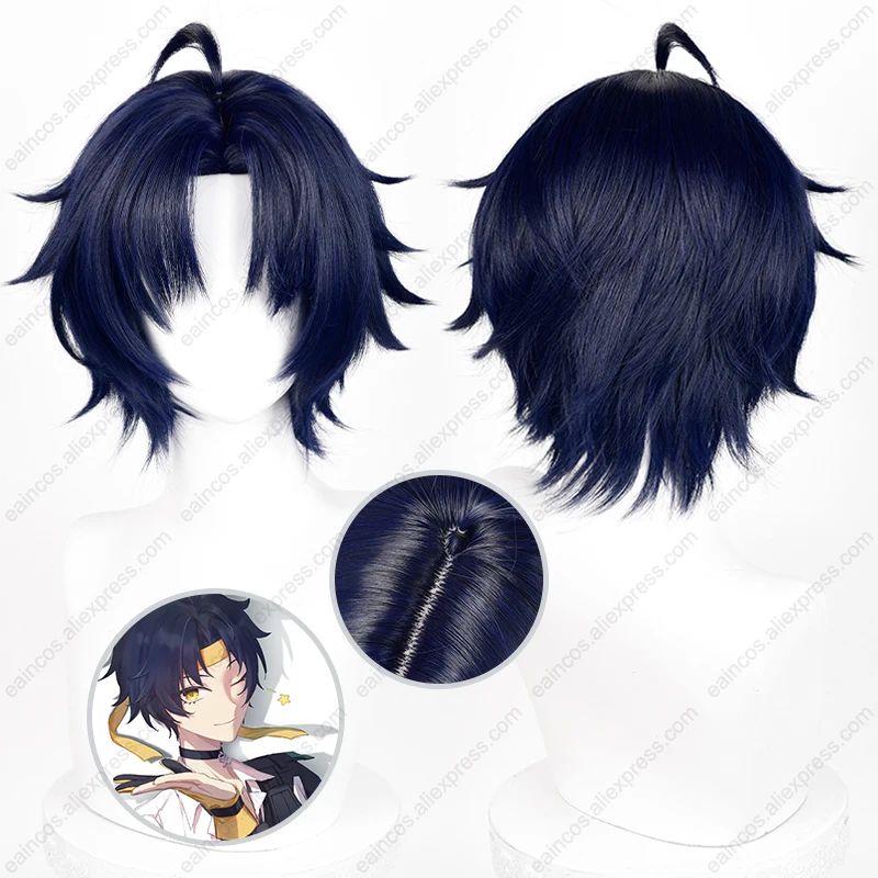 ZZZ-Asaba-Harumasa-Cosplay-Wig-30cm-Blue-Black-Short-Wigs-Heat ...