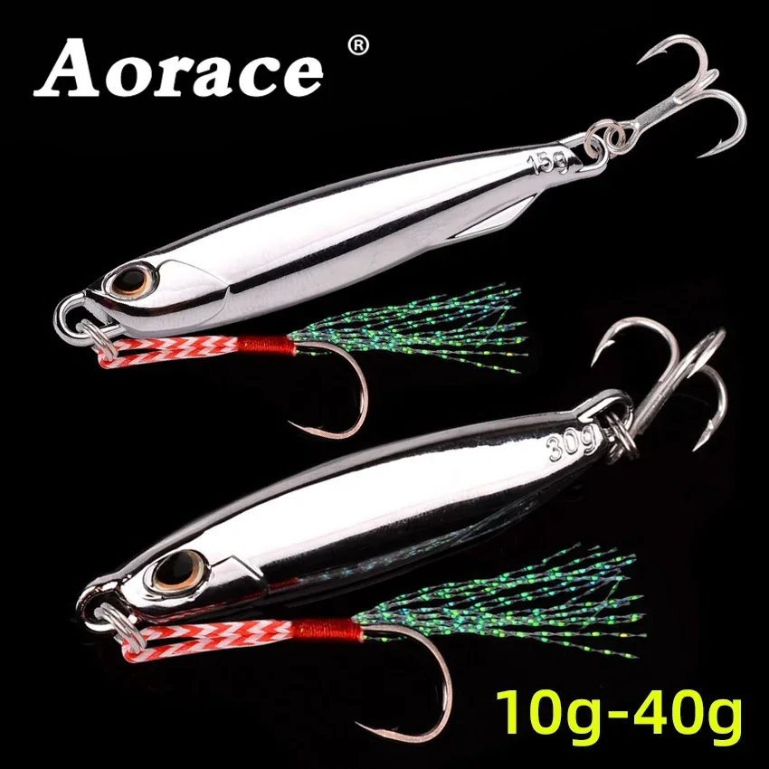 2023 Japen Metal Cast Jig Spoon 10/15/20/30/40g Shore Casting Jigging Fish Sea Bass Fishing Lure ...