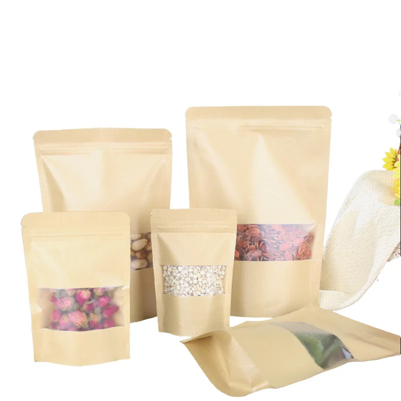 Kraft Paper Tea Packaging Bag | Kraft Paper Self Sealing Bag | Kraft ...