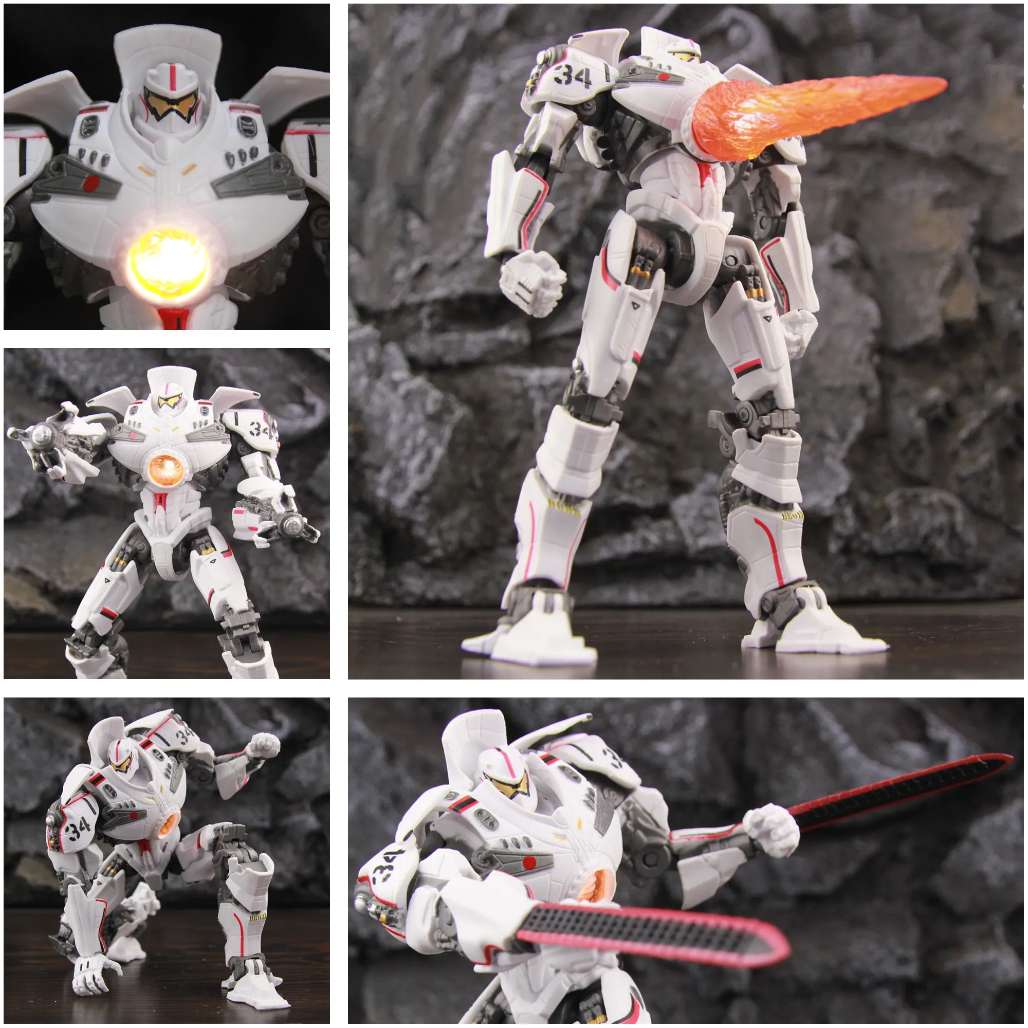 Modelo-Mecha-Armor-Doll-White-Action-Figure-Luz-LED-Perigo-Cigano-Edi-o ...