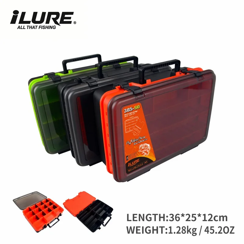 New Big Fishing Tackle Box Double Layer Fishing Accessories Plastic ...