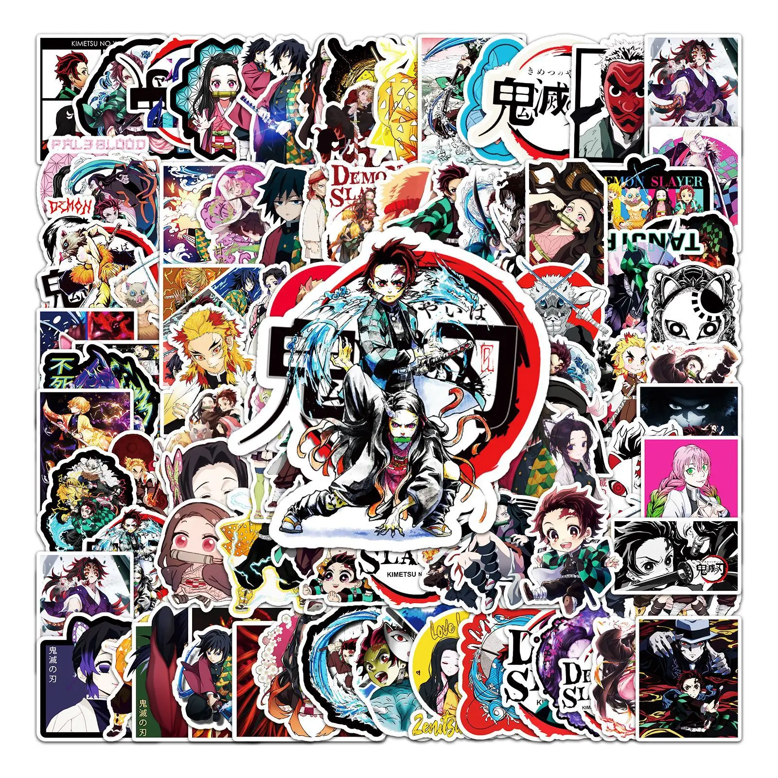 10/30/50/100pcs Anime Demon Slayer Graffiti Stickers For Kids ...