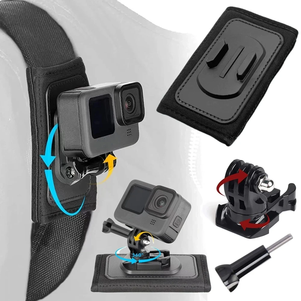 Backpack-Shoulder-Strap-360-Rotate-Buckle-Quick-Release-Mount-for-GoPro ...
