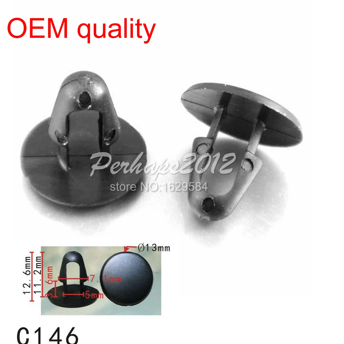 10-100x-OEM-Hood-Seal-Retaining-Clip-A18297-for-Toyota-94842841 ...