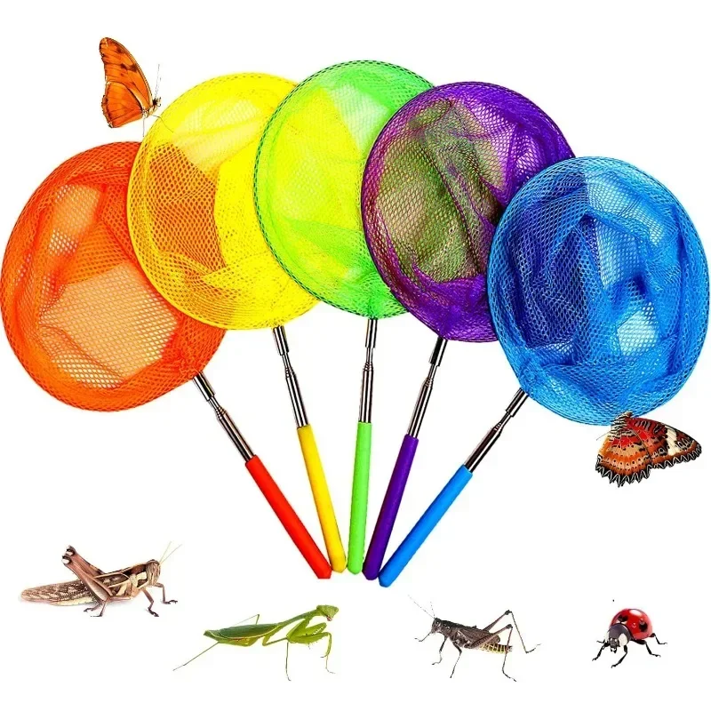 Stainless-Steel-Outdoor-Telescopic-Butterfly-Fishing-Nets-for-Catching ...