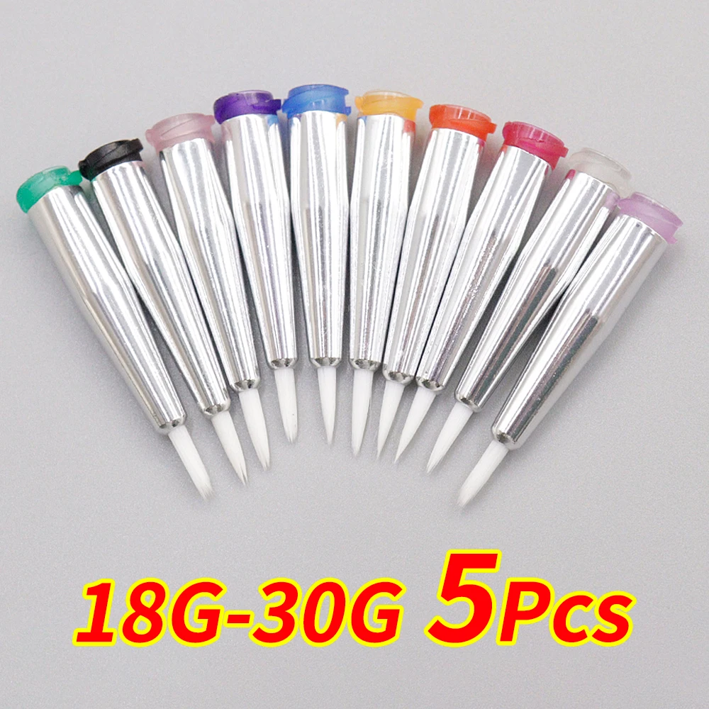 5pcs-1mm-Round-Mouth-Soft-Brush-Needle-Dispensing-Injection-Needle-Glue-Coating-Needle-for ...