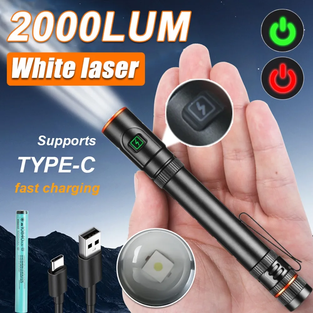 Mini Portable LED Pen Flashlight Pocket Aluminum Alloy High Lumens ...