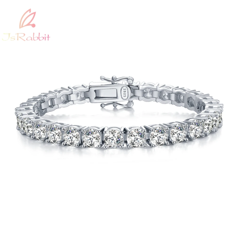 925 Sterling Silver Tennis Bracelet | 925 Sterling Silver Jewelry - 18k ...