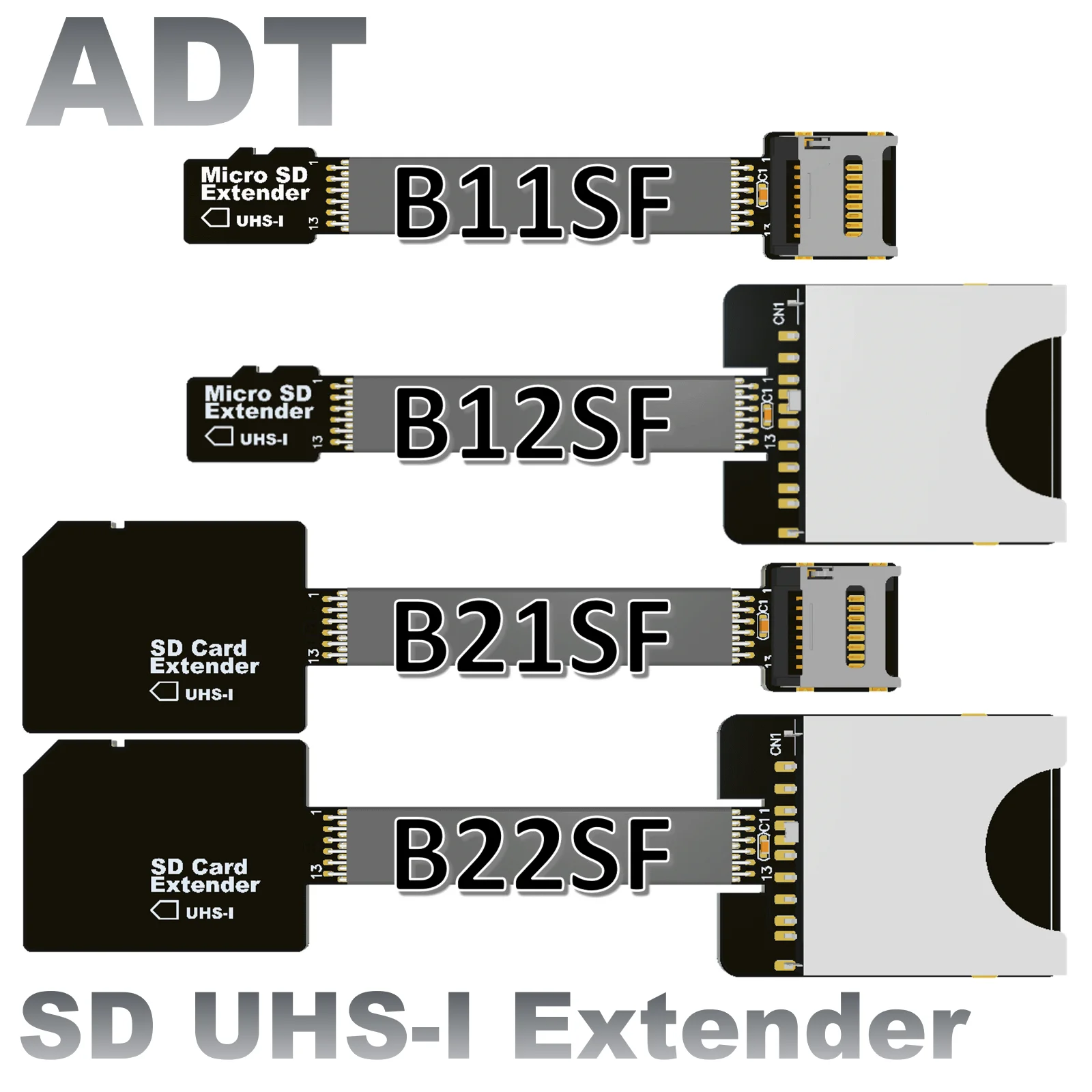 The ADT MicroSD TF extension cable supports the SDHC SDXC UHS I full ...