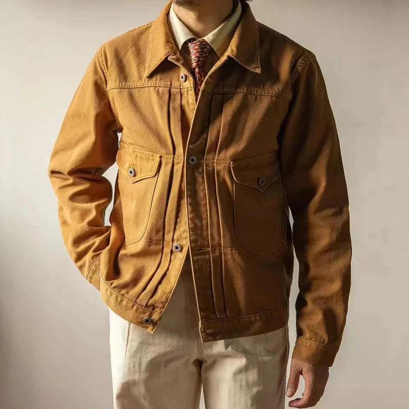 Red-Tornado-Canvas-Ranch-Jacket-Vintage-Western-Mens-Outerwear-with ...
