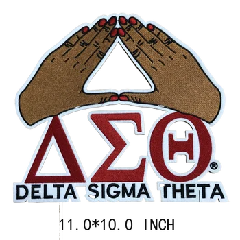 10.5 Inch Delta Sigma Theta Sorority Patches,Since 1913 Iron-On ...