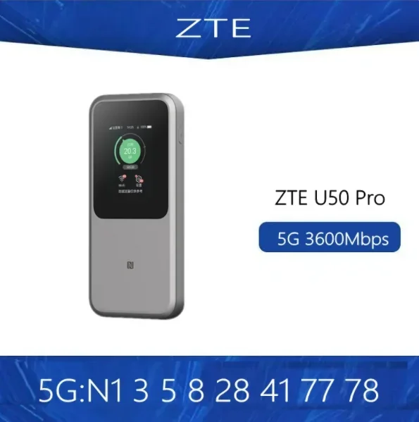 Unlocked-ZTE-5G-Portable-WiFi-U50-Pro-10000mah-27W-Fast-Charge-WiFi-6 ...