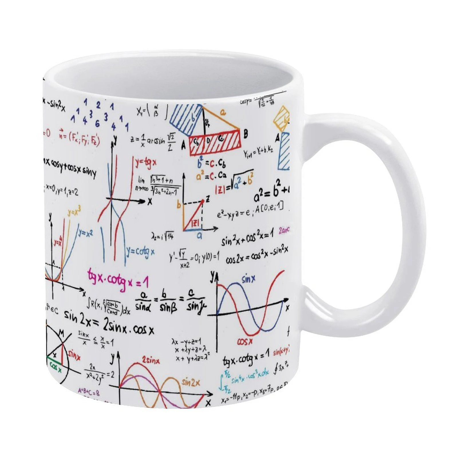 Math Teacher Mugs School Students Cups Mathematics Parabolic Formulas ...