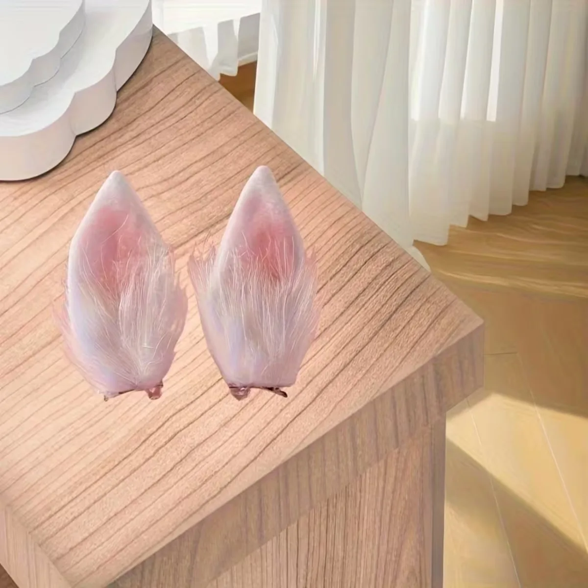 2pcs Rabbit Ear Hair Clip,Perfect for Costume,Sweet Colors and Water ...