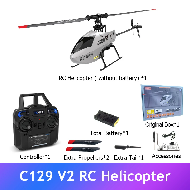 Gyroscope Remote Control Helicopter | Rc Helicopter 2.4ghz Gyro - C129 ...