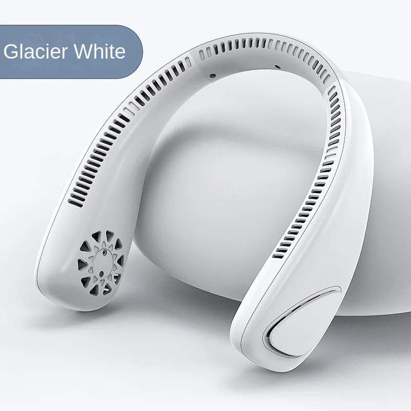 Lazy-neck-fan-Mini-cooling-device-New-neck-fan-portable-small-leafless ...